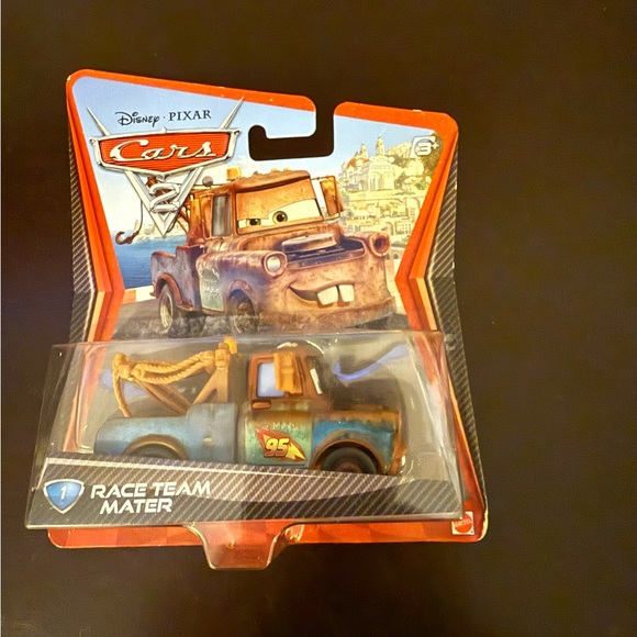 Mattel | Toys | Mattel Cars Race Team Mater Blue And Brown | Poshmark